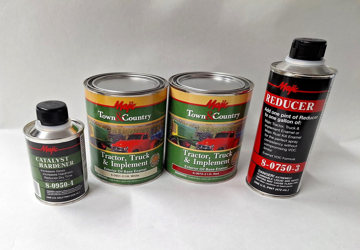 Premium Paint Kit for IH International Farmall Tractor Red and Off Whi